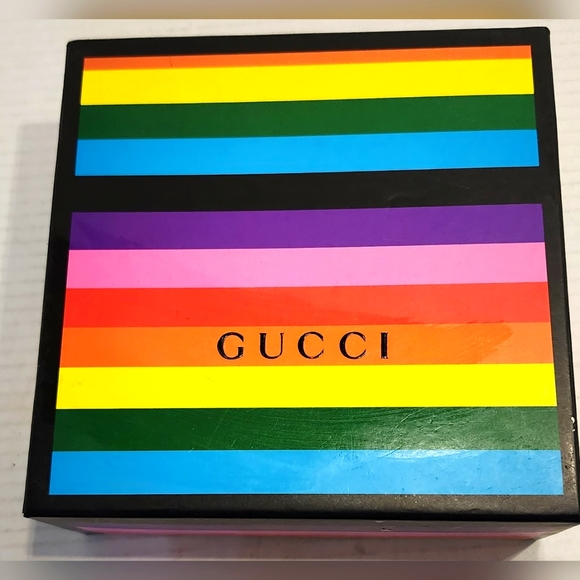 Gucci | Other | Gucci Empty Gift Box Rainbow Pride Authenticated | Poshmark